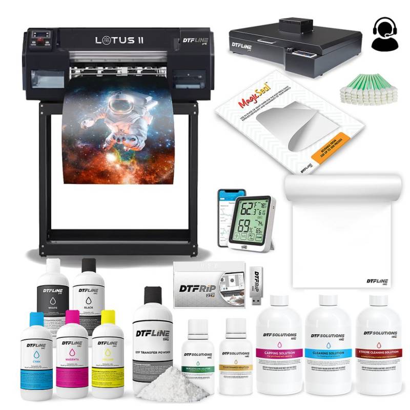 DTF LOTUS II Direct-to-Film Printer Bundle (includes 13" DTF Printer ...