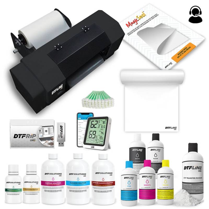 DTF MODEL J 13" DTF Printer and Supplies Bundle (includes bi ...