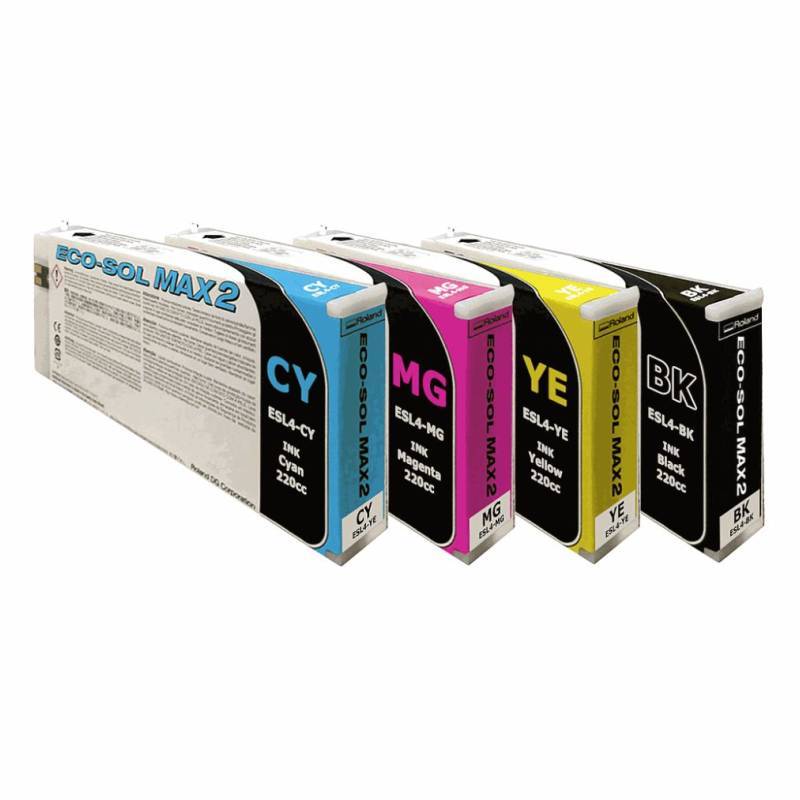 Roland Eco-Sol Max2 Inks (220ml) for Roland BN-20A, BN2-20, BN2-20A and ...